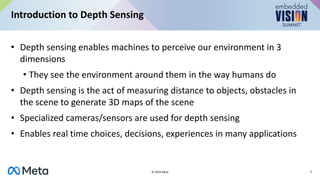 “Introduction to Depth Sensing,” a Presentation from Meta | PDF