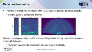 “Introduction to Modern Radar for Machine Perception,” a Presentation from Sensor Cortek | PDF