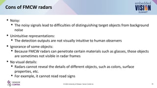“Introduction to Modern Radar for Machine Perception,” a Presentation ...