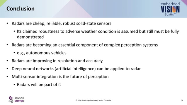 “Introduction to Modern Radar for Machine Perception,” a Presentation ...