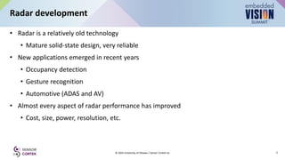 “Introduction to Modern Radar for Machine Perception,” a Presentation ...