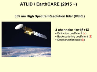 AEROSOL CLASSIFICATION RETRIEVAL ALGORITHMS FOR EARTHCARE/ATLID ...