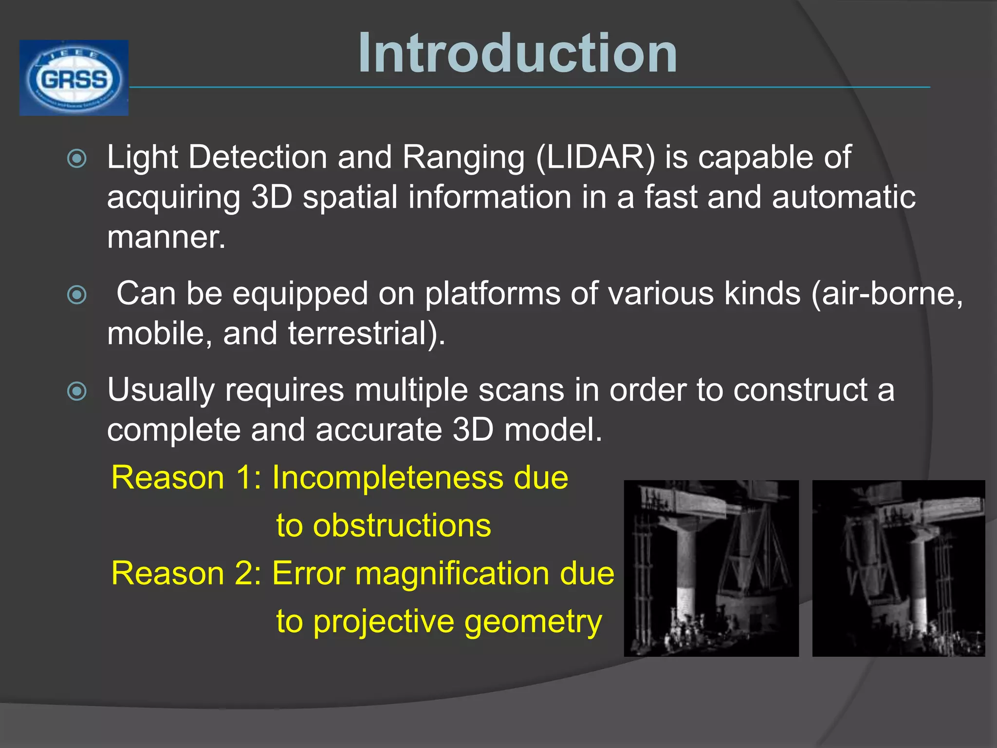 QUALITY ASSESSMENT FOR LIDAR POINT CLOUD REGISTRATION USING IN-SITU ...