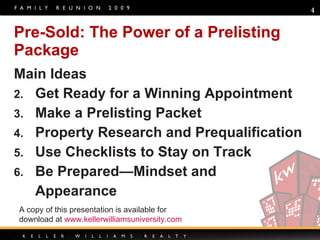 The Power of a Pre-Listing Package | PPT