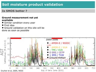 FR3.L10.4: SMOS SOIL MOISTURE VALUES EVALUATION OVER SAHELIAN AREA | PPT