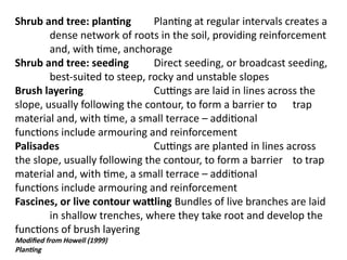 SOIL MECHANICS. SOIL STABILIZATION, EARTH RETAINING AND EROSION CONTROL ...