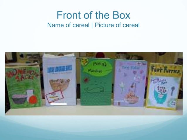 Fr4 cereal box report | PPTX