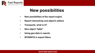 FastReport VCL6 Nuremberg 2018 | PPT