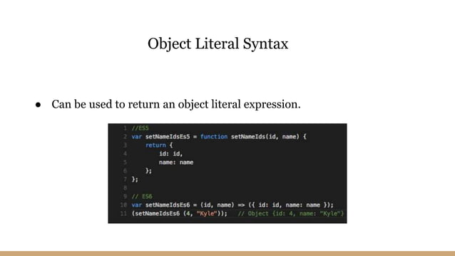 Es6 features part 1 | PPT