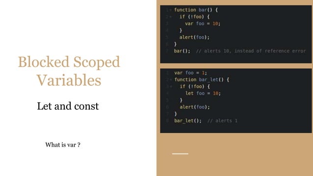 Es6 features part 1 | PPT