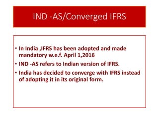 Financial Reporting- IFRS PPT FOR B.COM H | PPTX
