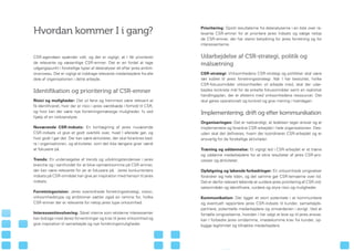 Fra ad hoc tilgang til en struktureret csr-indsats | PDF