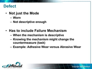 FRACAS, Failure Reporting Analysis, Corrective Action System | PPT