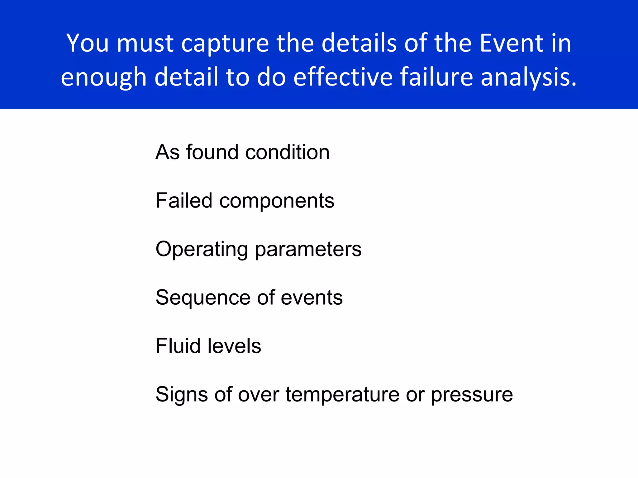 Fracas - Failure Scene Investigation | PPTX