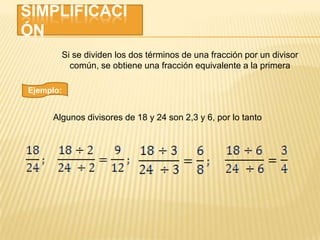Operaciones con fracciones | PPTX