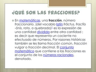 Fracciones | PPTX