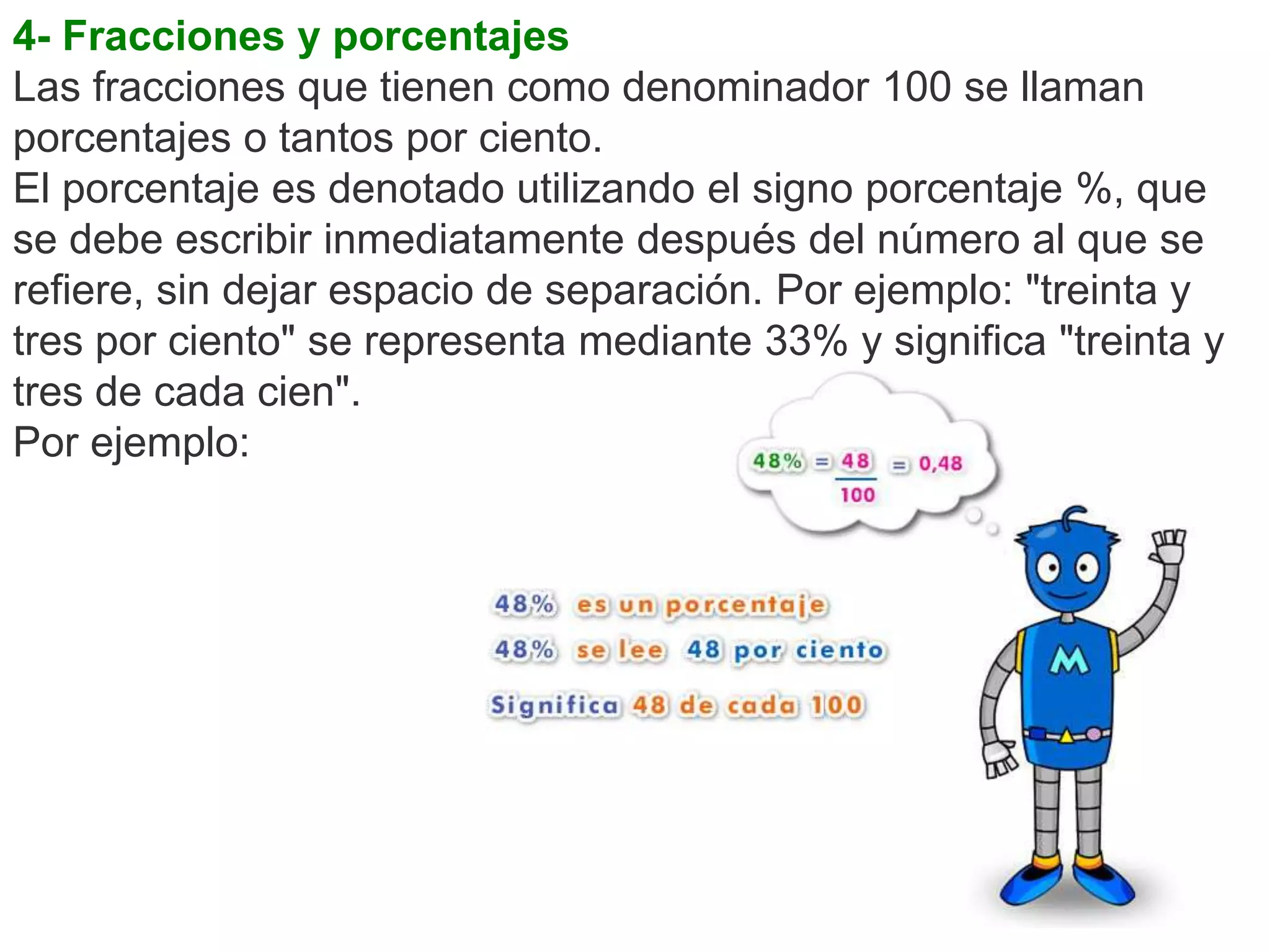 Fracciones porcentajes | PPTX