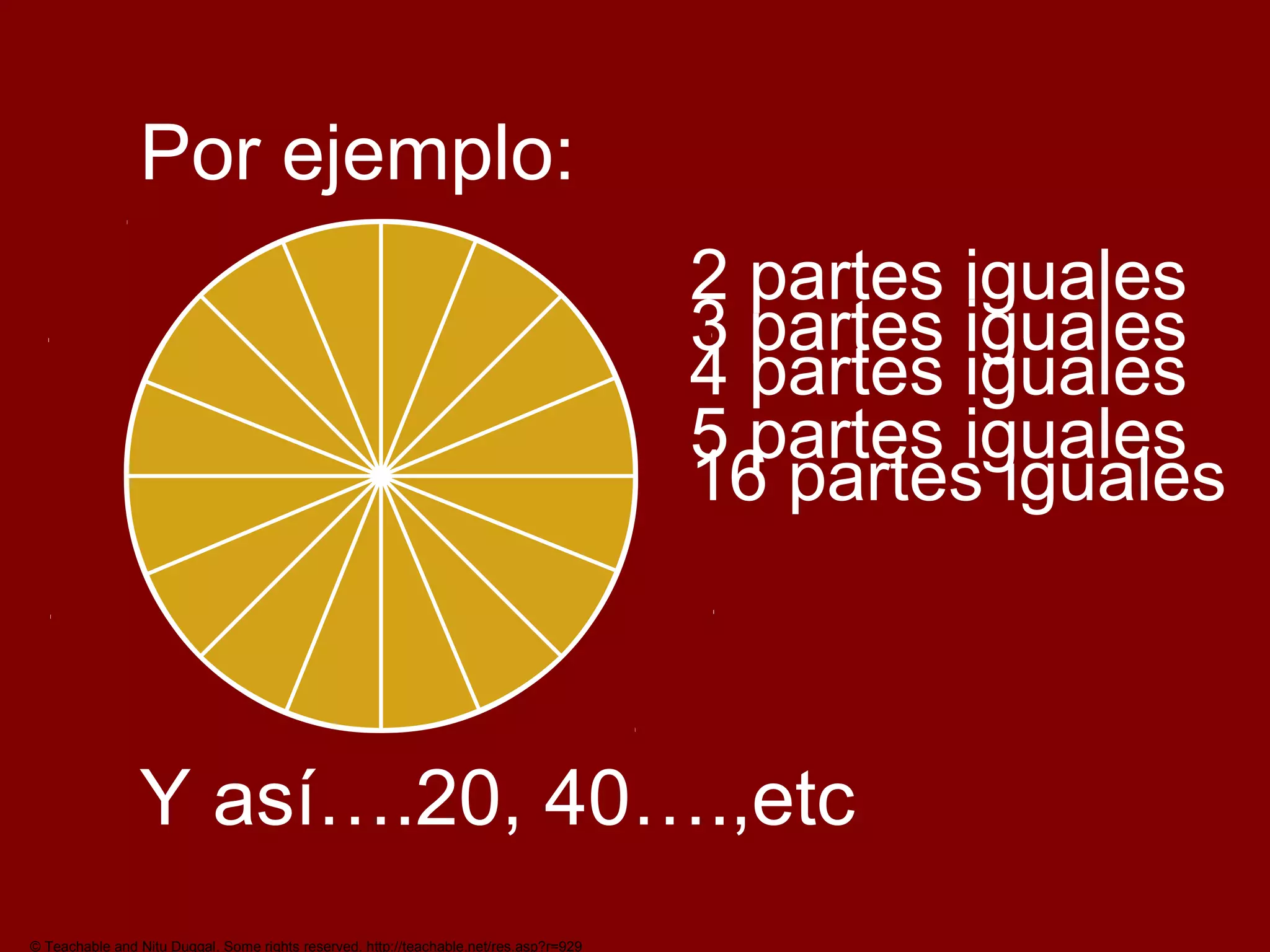Fracciones como partes de un entero | PPT