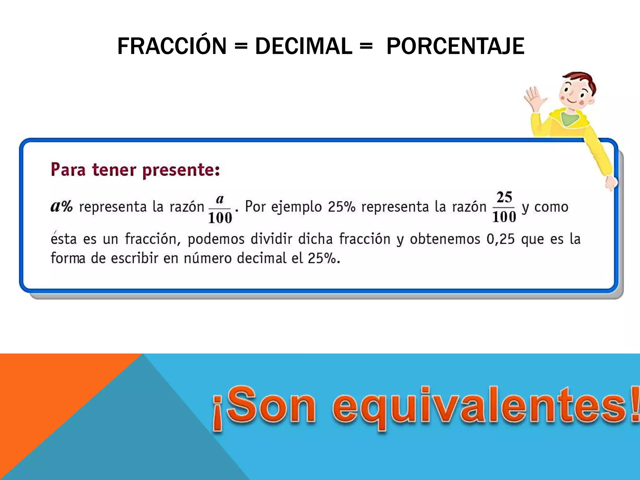 Fracciones, decimales y porcentajes | PPTX