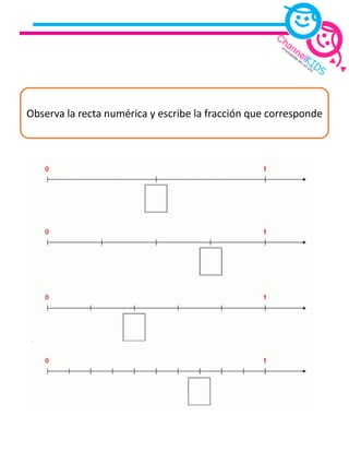 Fracciones en la recta | PDF