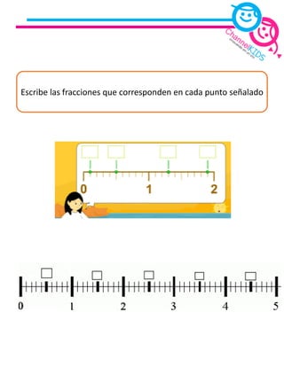 Fracciones en la recta | PDF