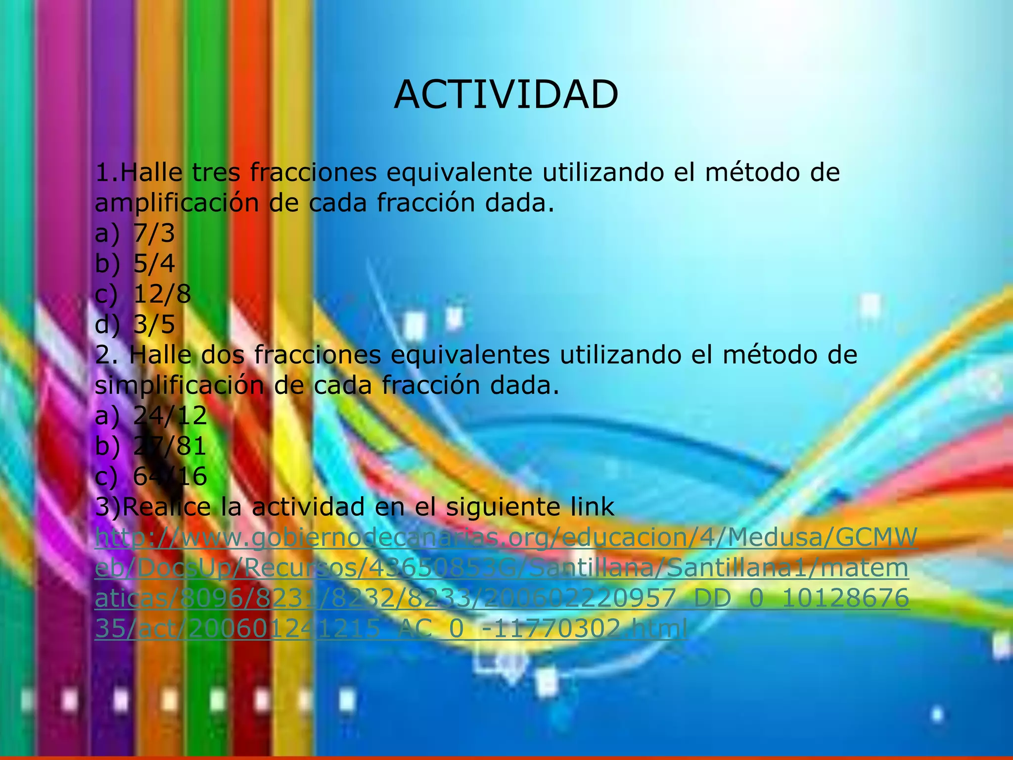 FRACCIONES EQUIVALENTES | PPT