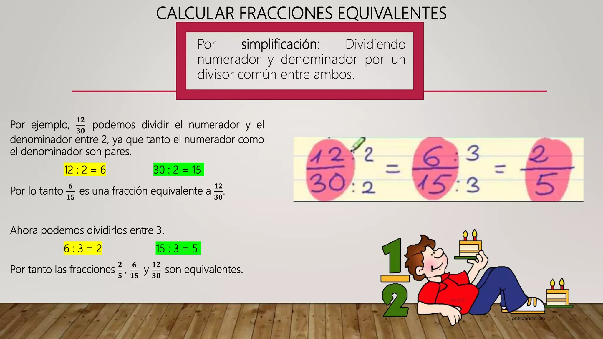 Fracciones Equivalentes | PPTX