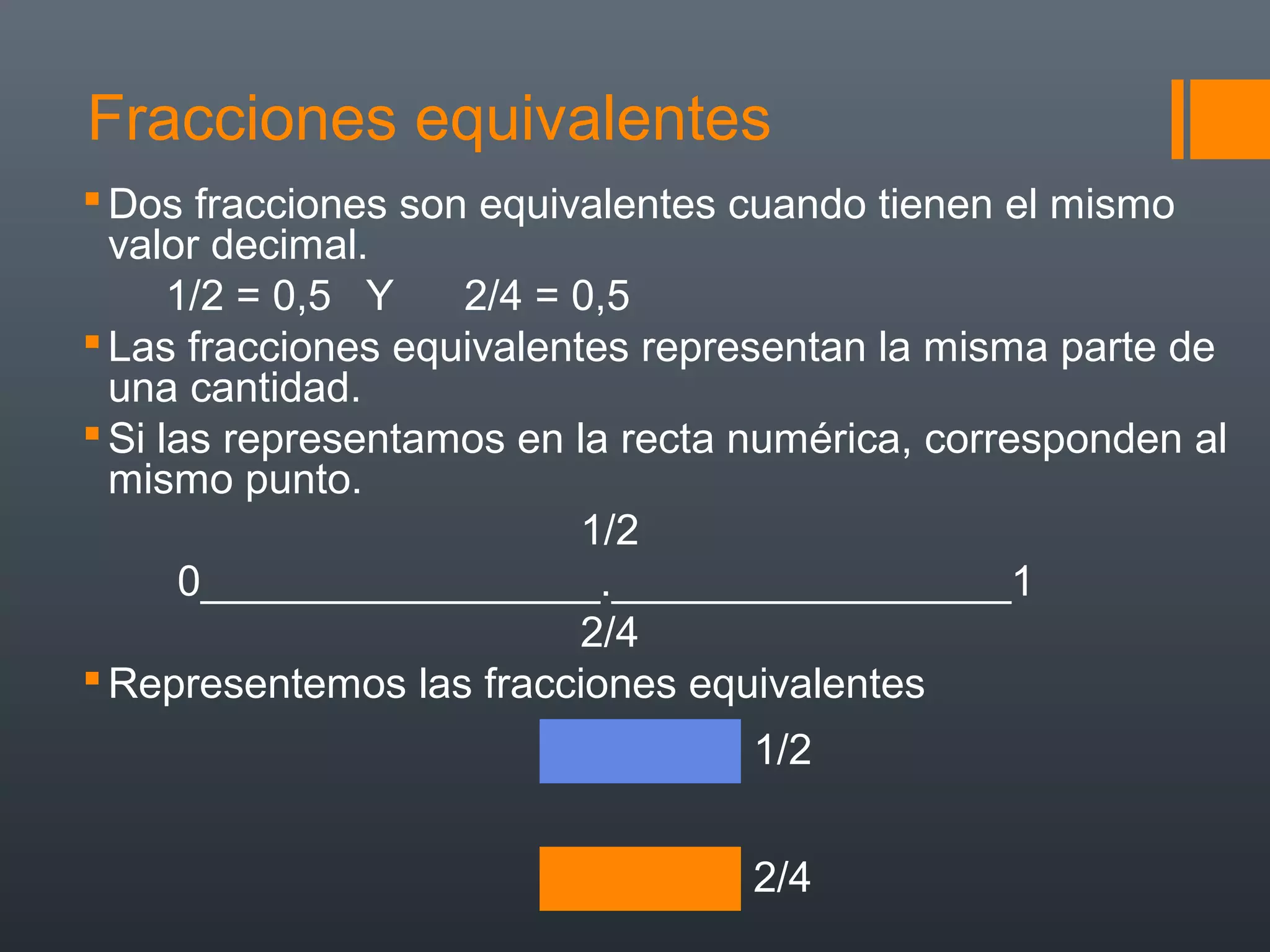 Fracciones equivalentes cz | PPT