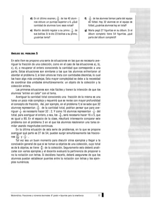 Fracciones y decimales 6 docente | PDF