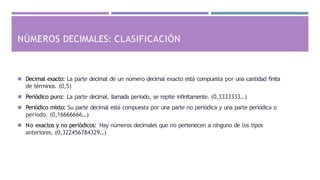 Fracciones y numeros decimales para bachillerato tercer semestre | PPTX