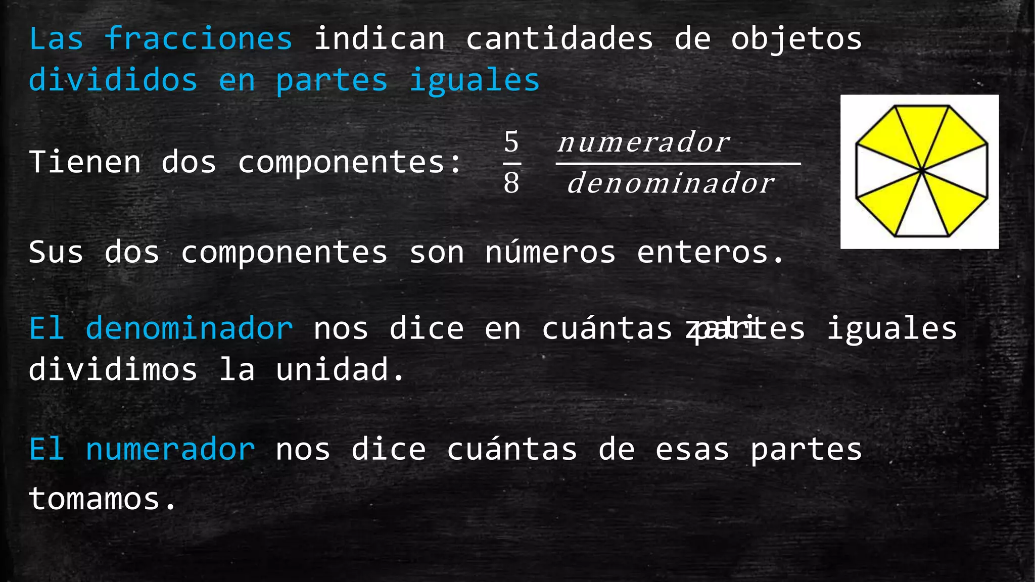Fracciones y operaciones con fracciones | PPTX