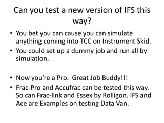 Frac data van acquisition system test | PPT