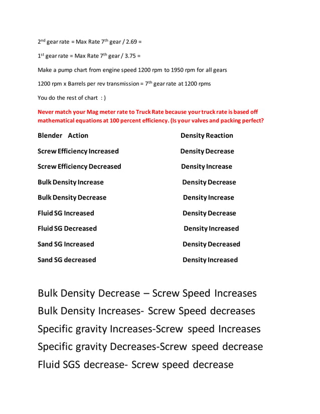 Frac formulas david aakre technologist | DOCX | Physics | Science
