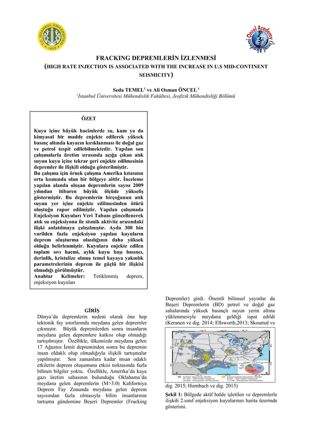 Fracking Depremlerin İzlenmesi | PDF