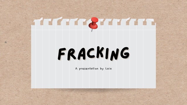 Presentación sobre el proceso de Fracking | PDF
