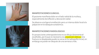 Fractura de mano y Muñeca Extremidad Superior | PPTX