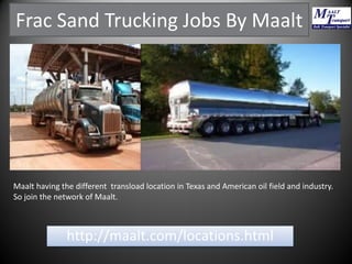 Frac sand maalt transport | PPT
