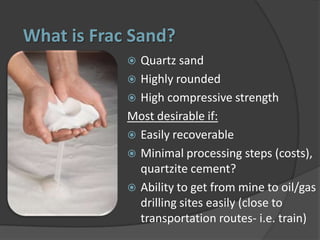 Frac sand karl green | PPTX