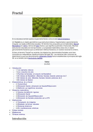 Fractal | DOCX