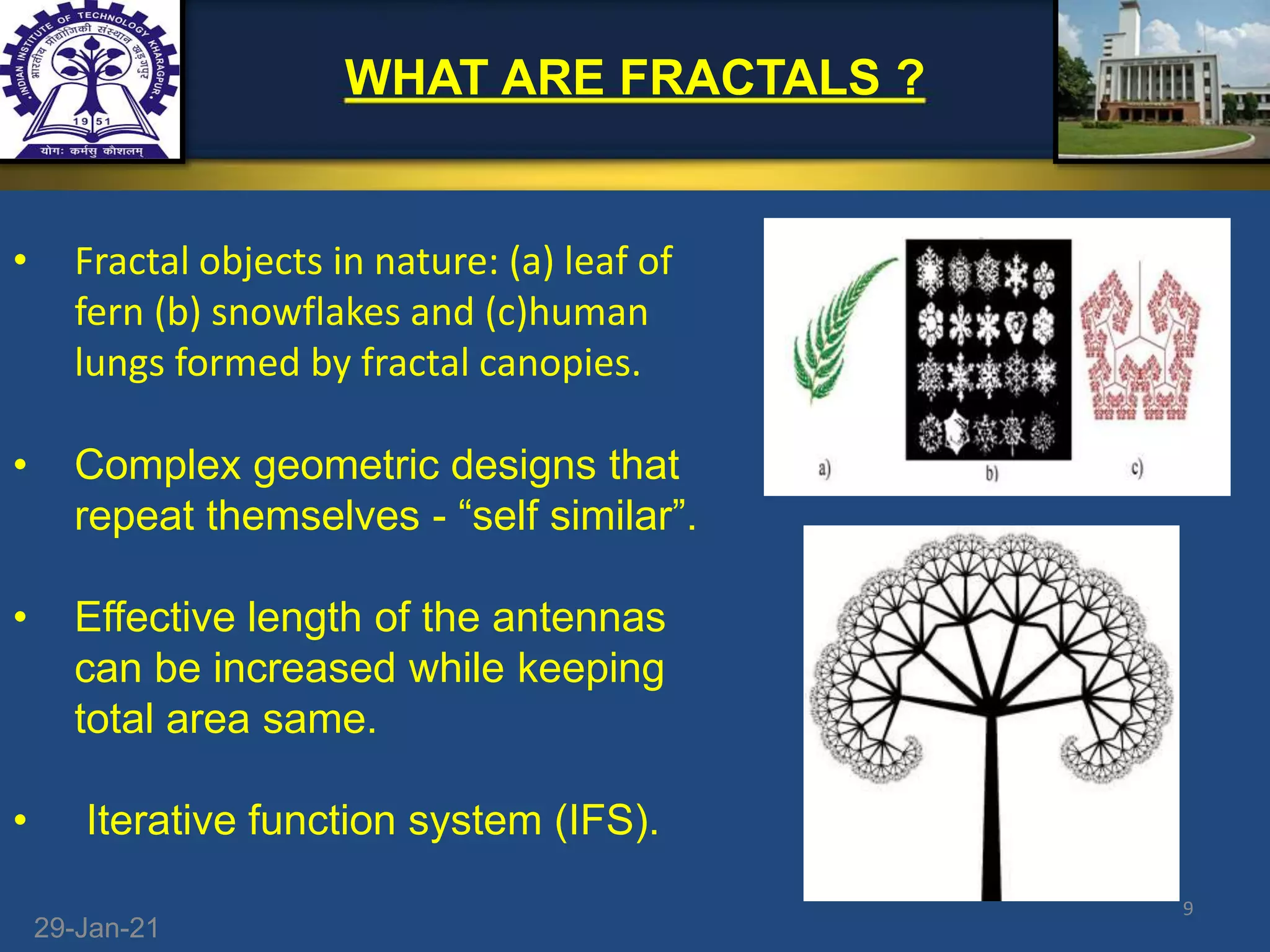 Fractal antenna by Nisheeth Paliwal | PPTX