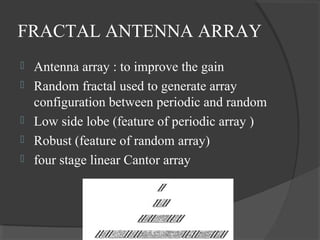 Fractal antennas ppt | PPT