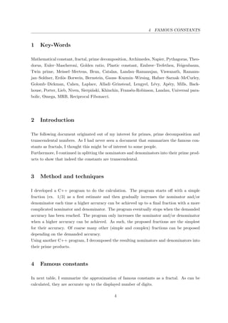 Fractal approximations to some famous constants | PDF
