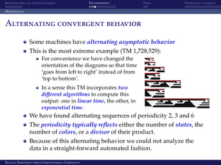 Fractal dimension versus Computational Complexity | PPT
