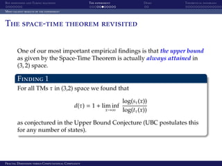 Fractal dimension versus Computational Complexity | PPT
