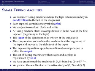 Fractal dimension versus Computational Complexity | PPT