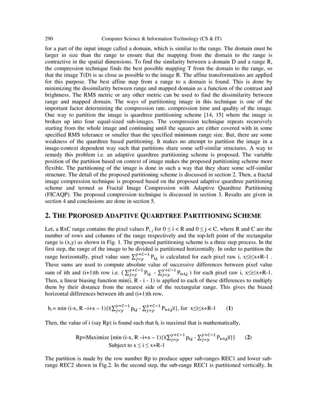 Fractal Image Compression With Adaptive Quardtree Partitioning Pdf