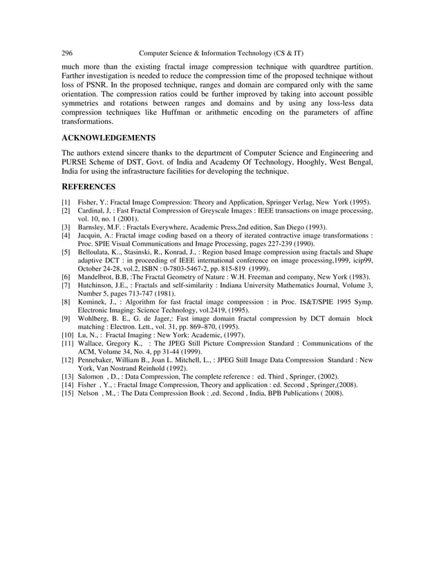 Fractal Image Compression With Adaptive Quardtree Partitioning Pdf 