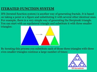 Fractal introduction and applications modified version | PPTX