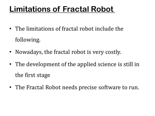 Fractal robot | PPT