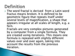 Fractals | PPTX